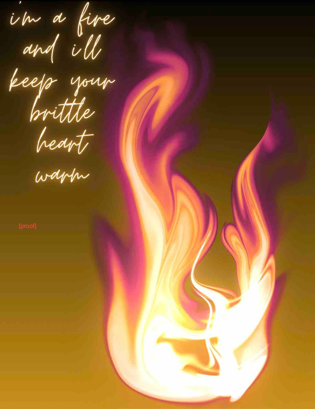 I'm a Fire Poster - Etsy