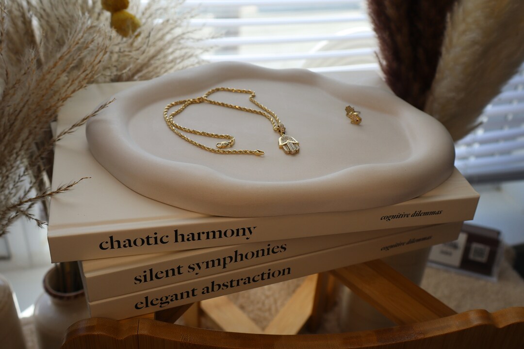 Irregular Oval Cloud Trinket Tray Coffee Table Tray Concrete Tray ...