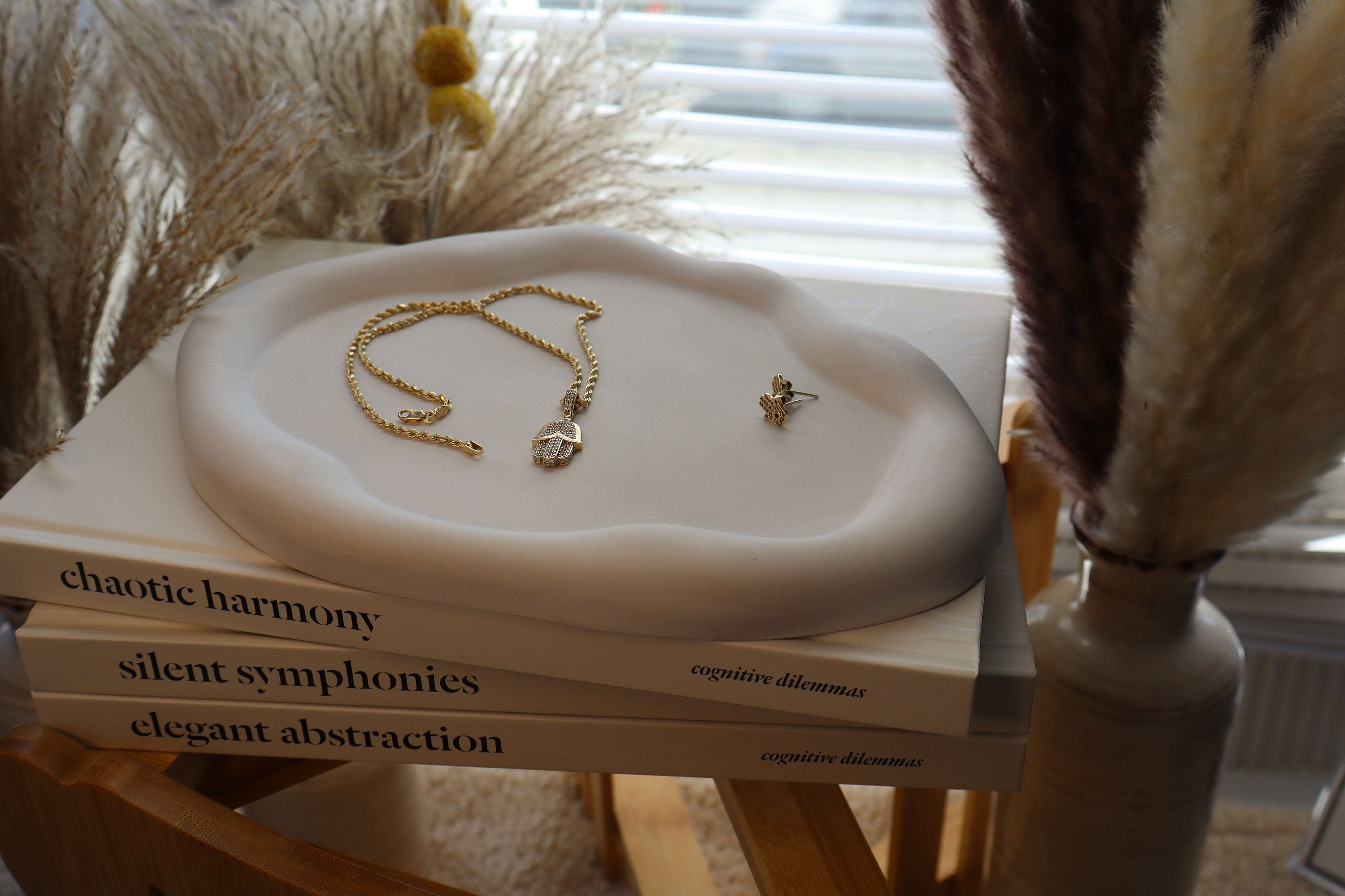 Irregular Oval Cloud Trinket Tray Coffee Table Tray Concrete Tray ...