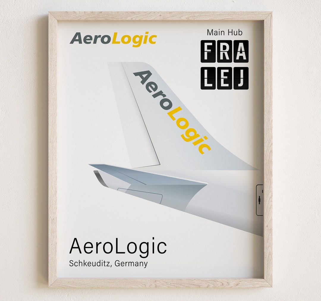 AeroLogic Poster, AeroLogic Print Tailplane Minimalistic [SEM MOLDURA ...