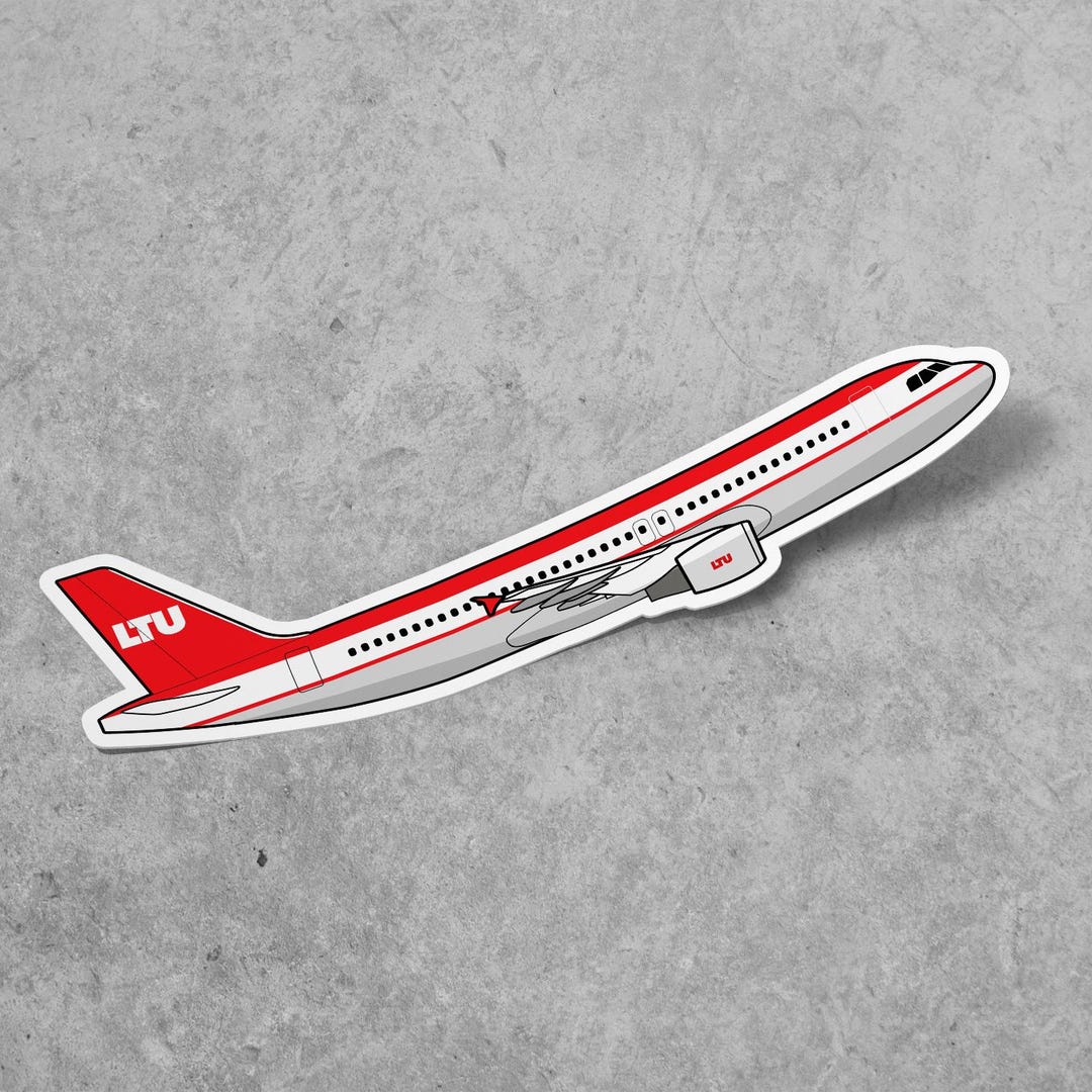 Airbus A320 Sticker, LTU Sticker, Plane Decal Minimalistic - Etsy