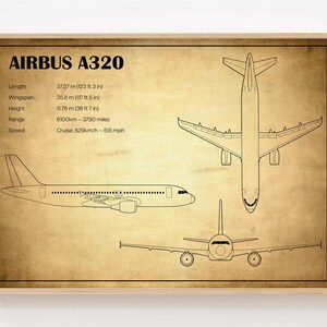 Airbus A320 Poster, Airbus A320 Print Custom Airplane [UNFRAMED] - Etsy