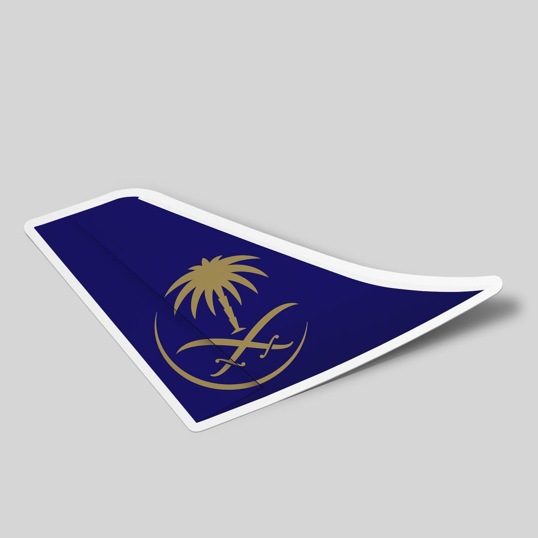 Saudia Sticker, Saudia Tailplane Decal Minimalistic - Etsy