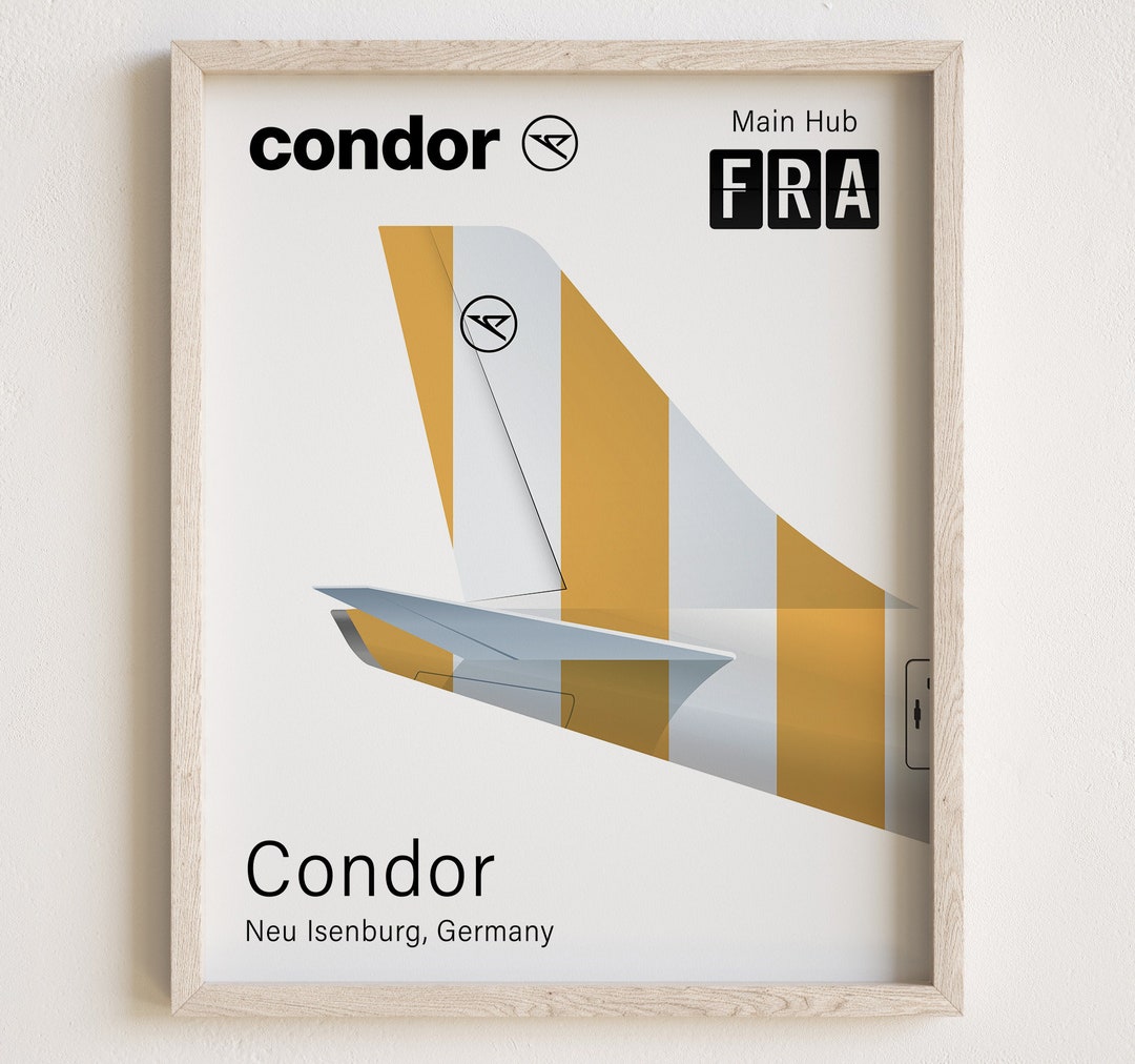 Condor Poster, Condor Print Tailplane Minimalistic [UNFRAMED] - Etsy