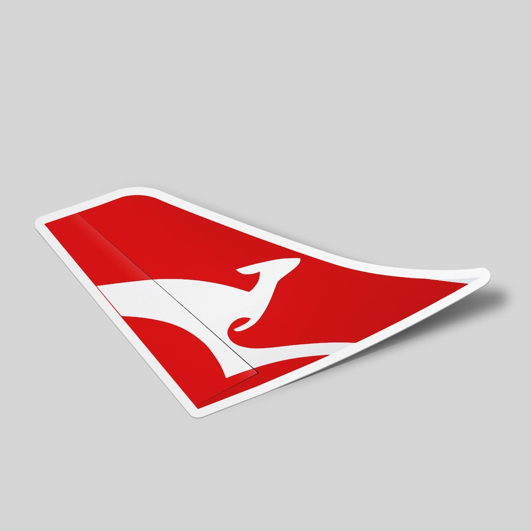 Qantas Sticker, Qantas Tailplane Decal Minimalistic - Etsy