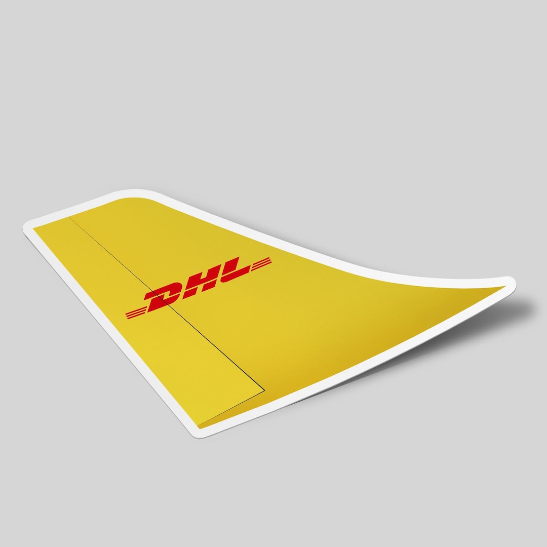 DHL Sticker, DHL Tailplane Decal Minimalistic - Etsy
