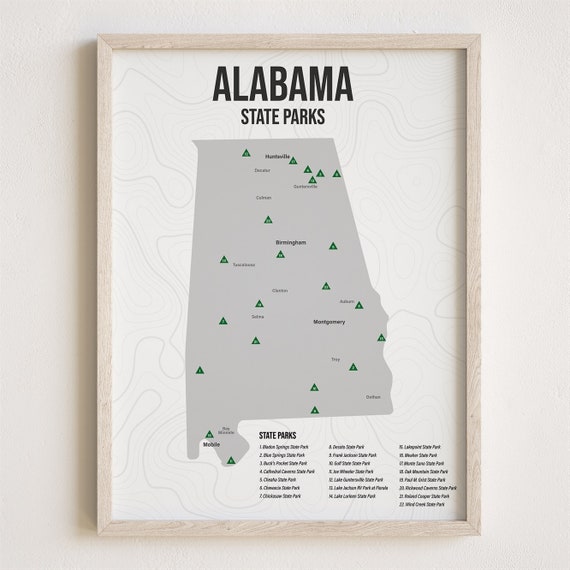 Alabama State Parks Map