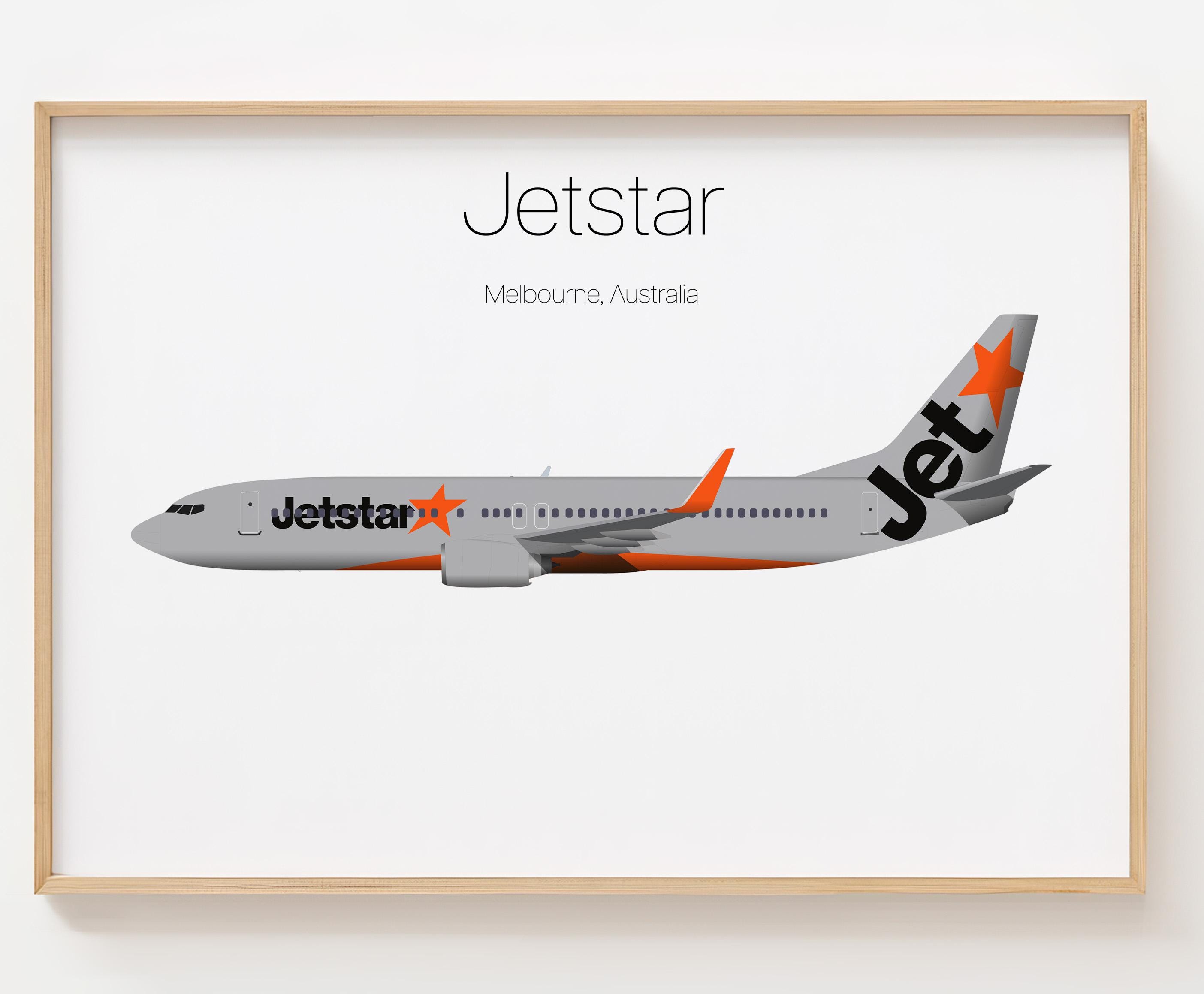 Jetstar Poster, Jetstar Print Custom Minimalistic [UNFRAMED] - Etsy