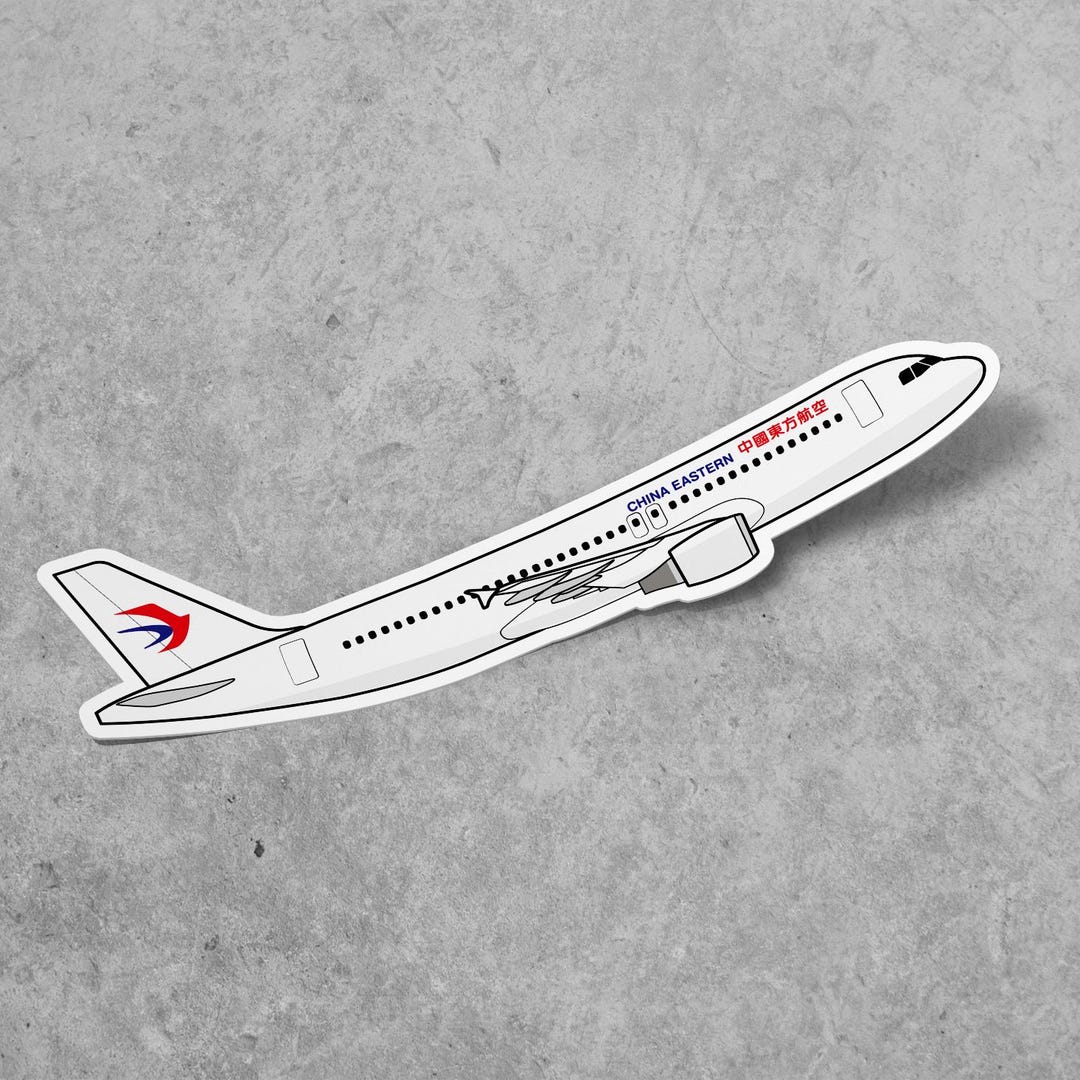 Airbus A320 Sticker, China Eastern Airlines Sticker, Plane Decal ...