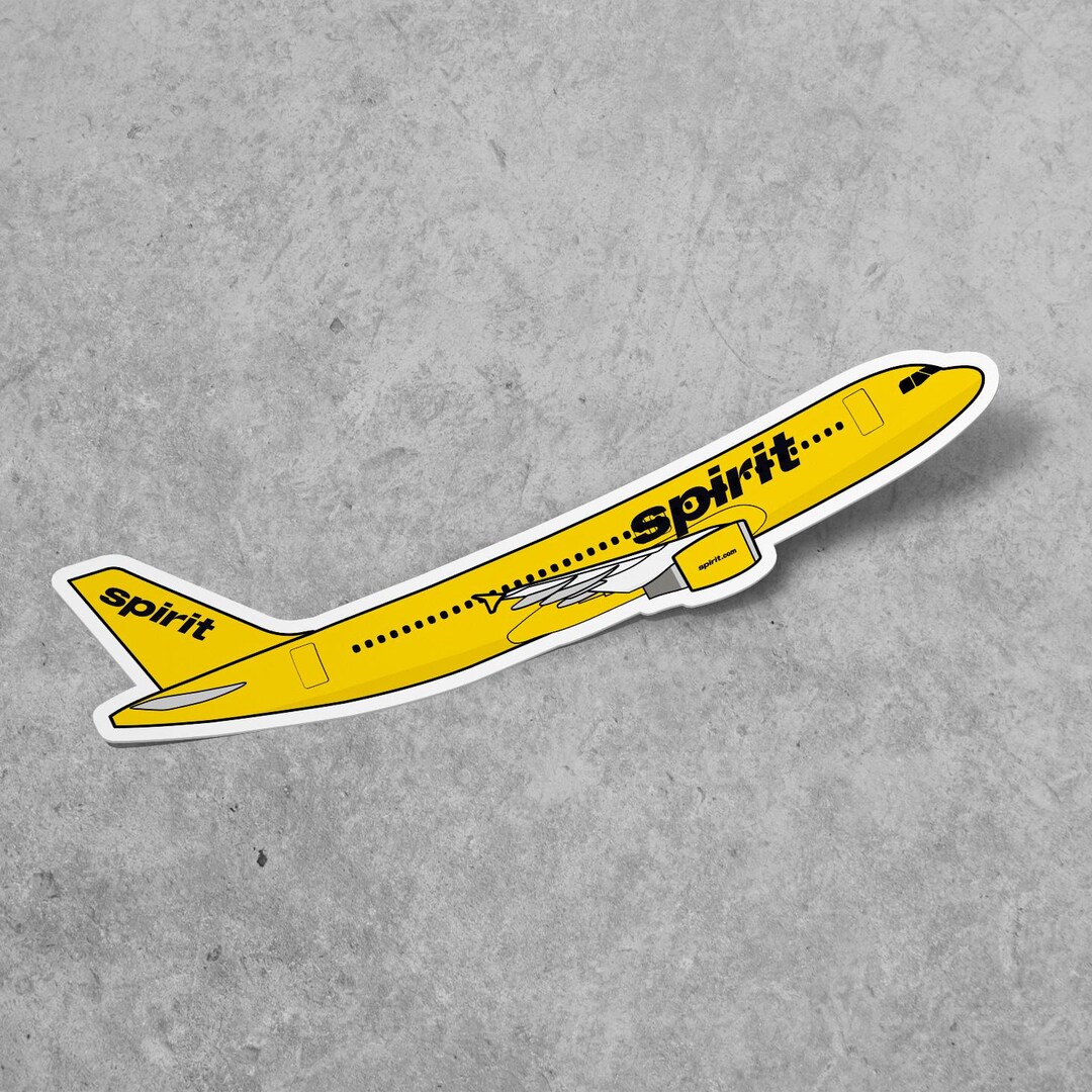 Airbus A320 Sticker, Spirit Sticker, Plane Decal Minimalistic - Etsy