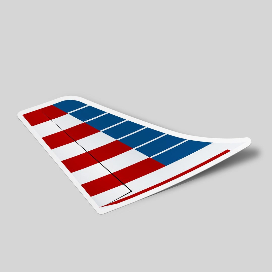 American Airlines Sticker, American Airlines Tailplane Decal ...