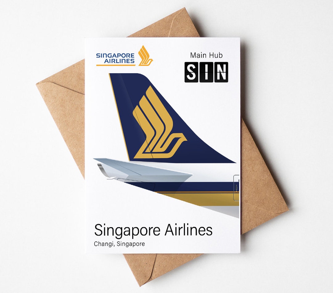 Singapore Airlines Greeting Card, Singapore Airlines Postcard ...
