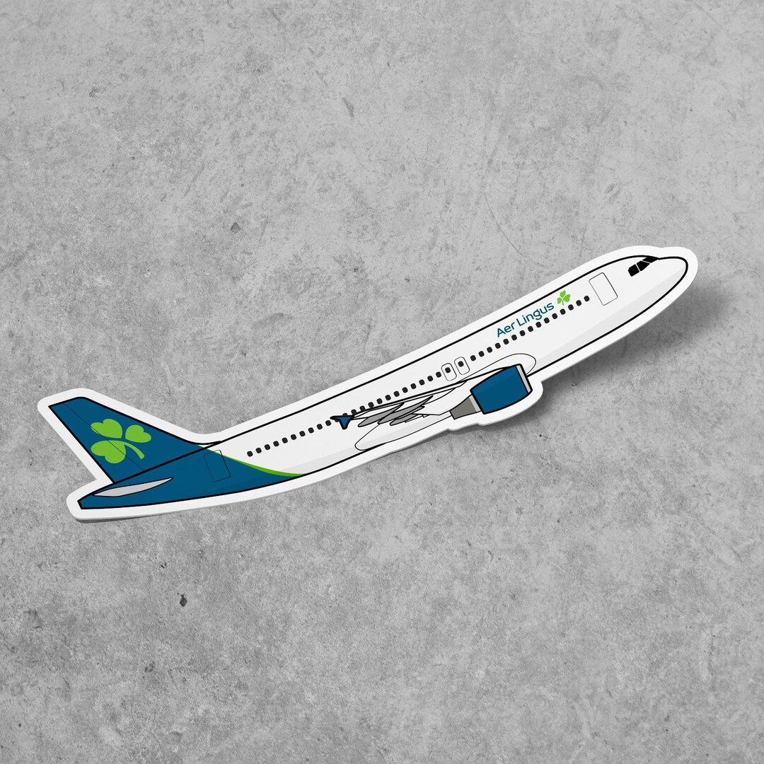 Airbus A320 Sticker, Aer Lingus Sticker, Plane Decal Minimalistic - Etsy