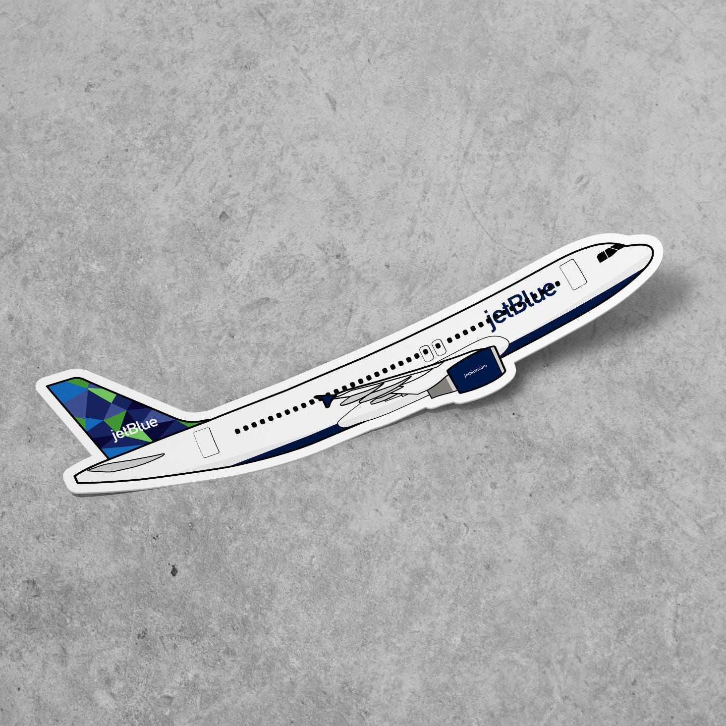 Airbus A320 Sticker, Jetblue Sticker, Plane Decal Minimalistic - Etsy