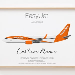 Easyjet Poster, Easyjet Print Custom Minimalistic [UNFRAMED] - Etsy UK