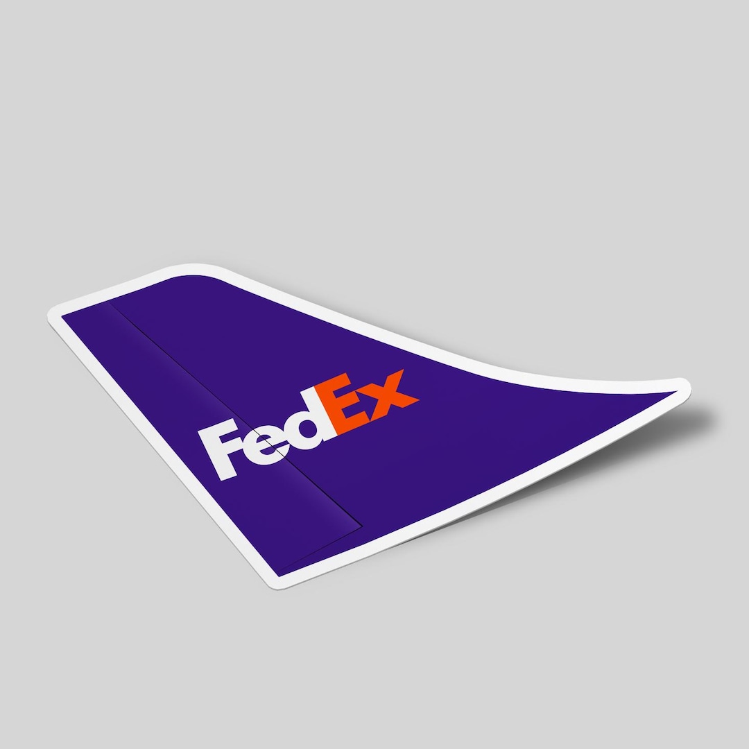 Fedex Sticker, Fedex Tailplane Decal Minimalistic - Etsy