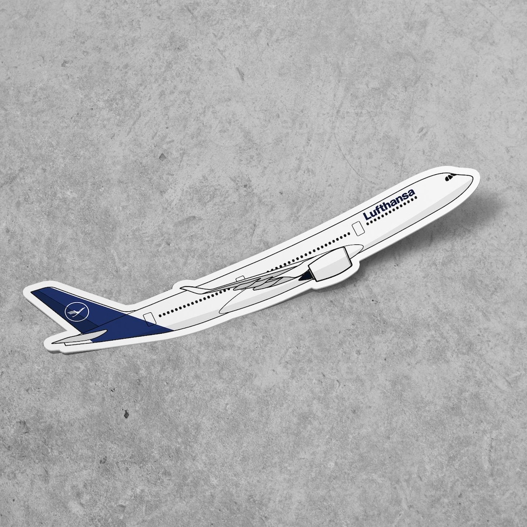 Airbus A350 Sticker, Lufthansa Sticker, Plane Decal Minimalistic - Etsy