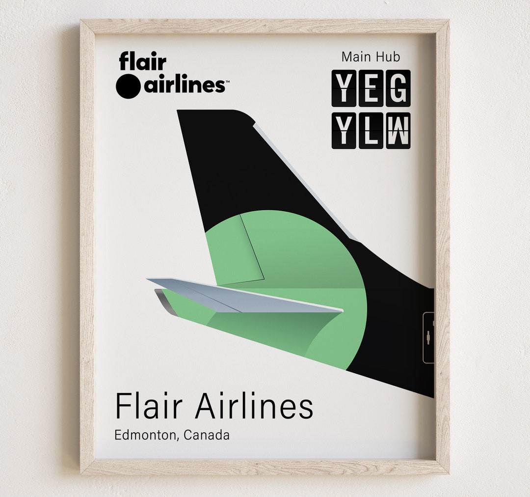 Flair Poster, Flair Print Tailplane Minimalistic [UNFRAMED] - Etsy