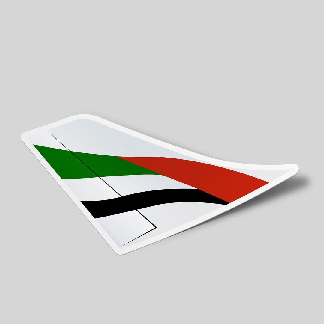 Emirates Sticker, Emirates Tailplane Decal Minimalistic - Etsy