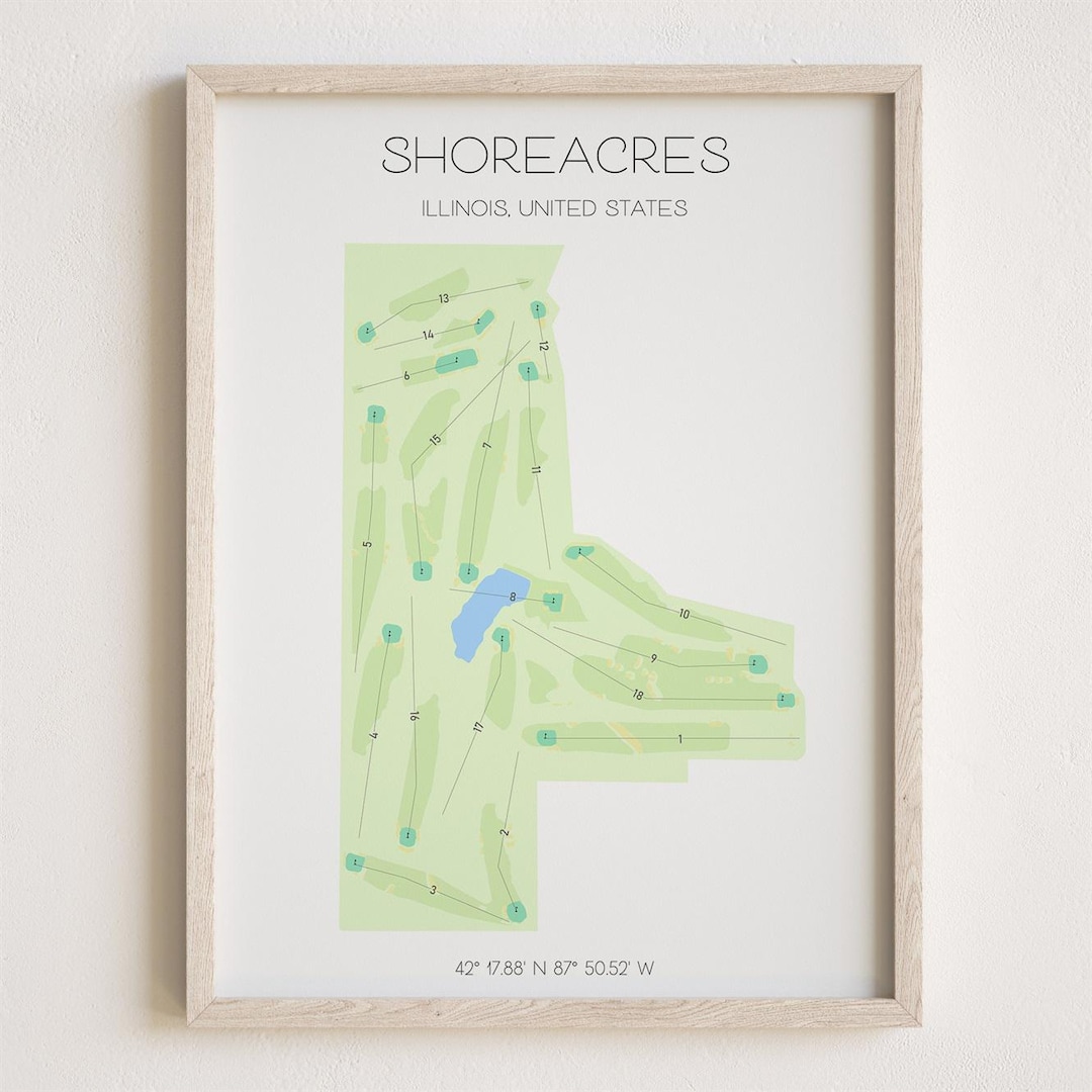 Shoreacres Golf Course Poster | Scotland Golf Course | Golf Course ...