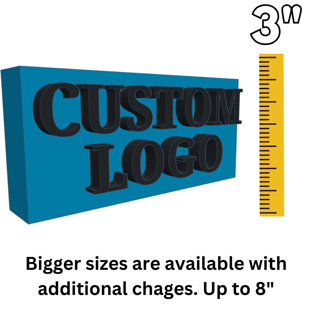 Custom 3D Logo Design - Etsy