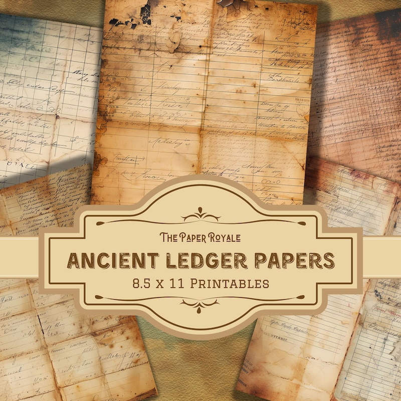 Antique Ledger Paper - Etsy