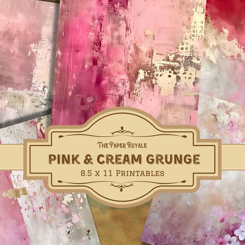 Pink Scrapbook Papers - Etsy