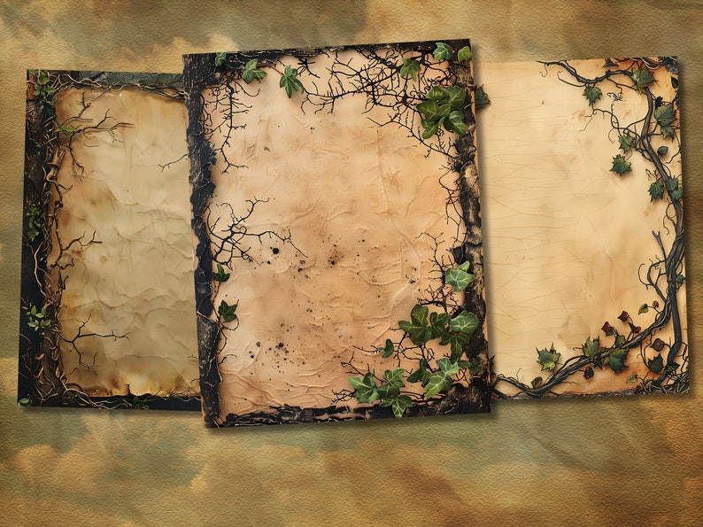 Dense Forest Frames: Woodland Scrapbook Borders (digital Download) - Etsy
