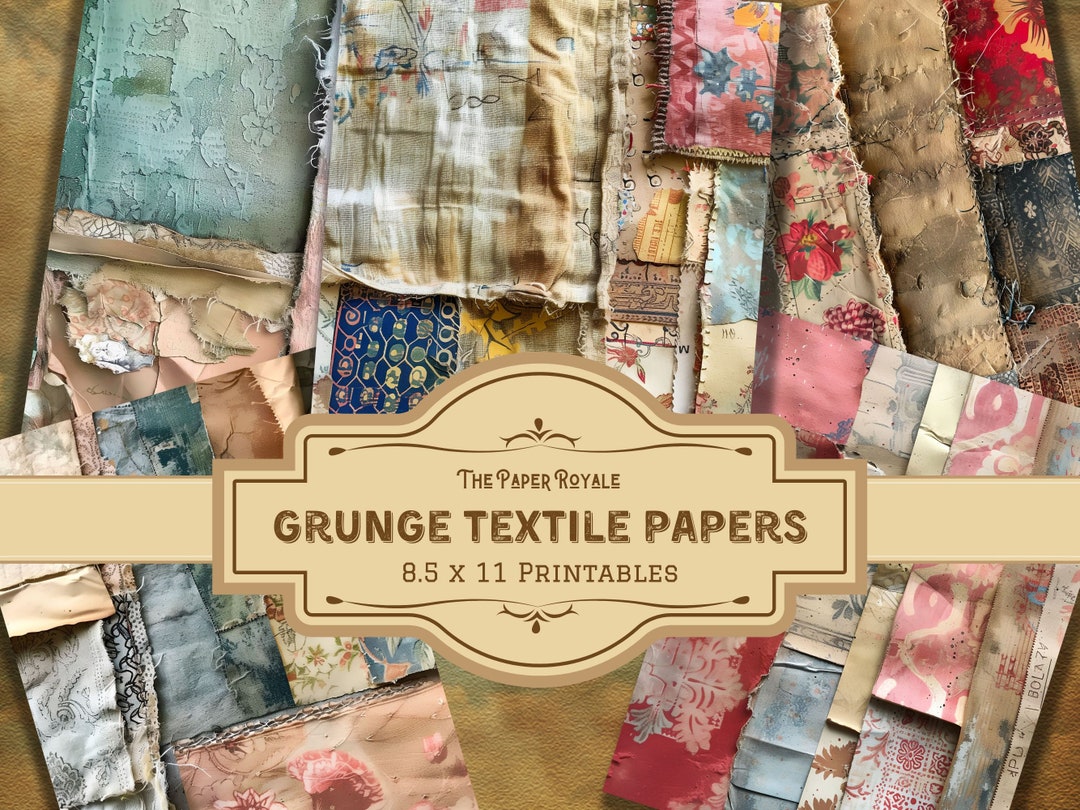 Grunge Textile Papers: 20 Fabric Texture Designs (digital Download) - Etsy