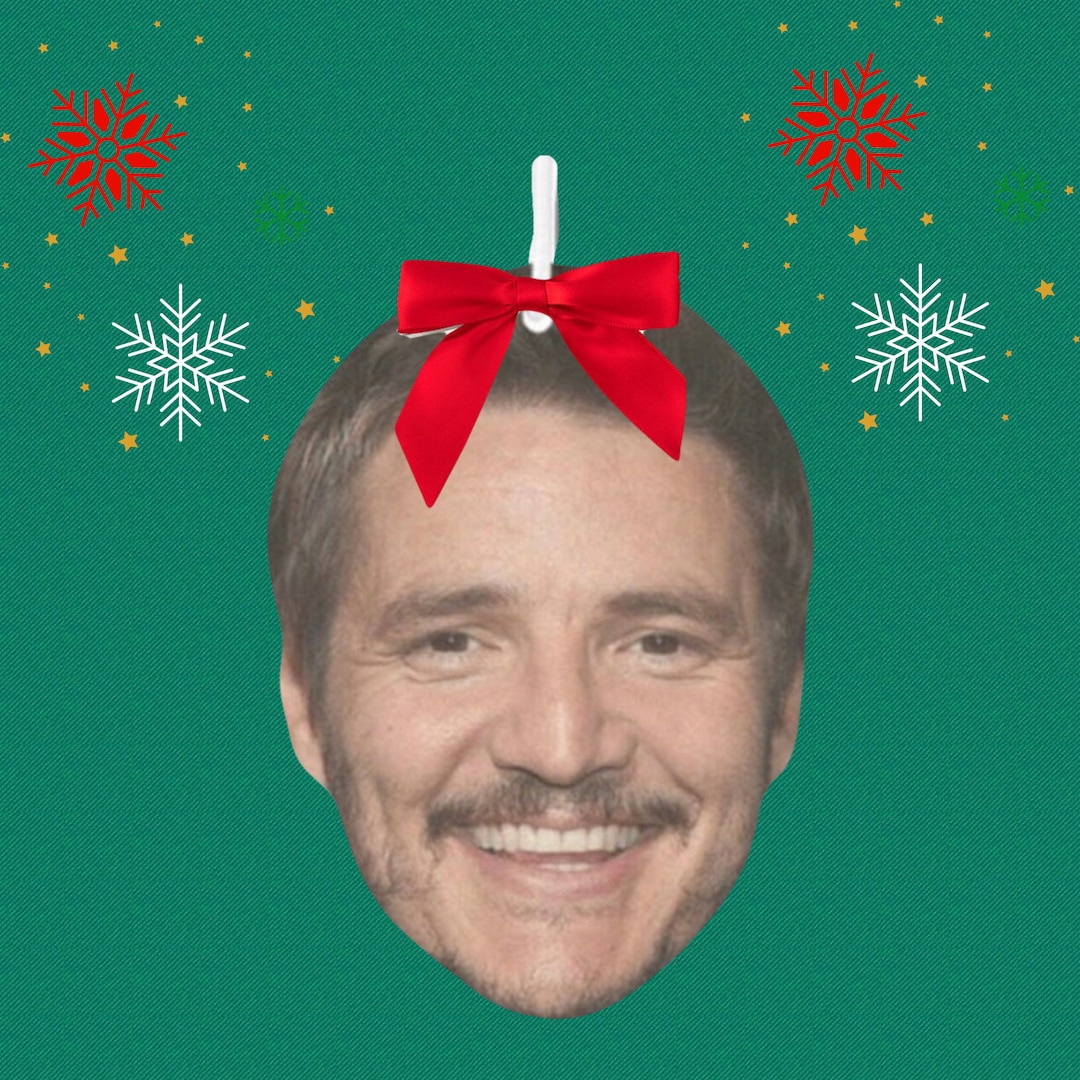 Pedro Pascal Felt Christmas Tree Ornament Black Friday Stocking Stuffer ...