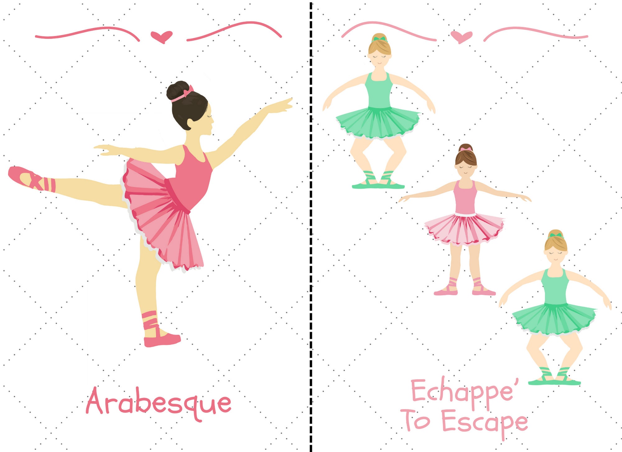 26 Printable Download Flashcards for Preschool and School Aged Ballet ...