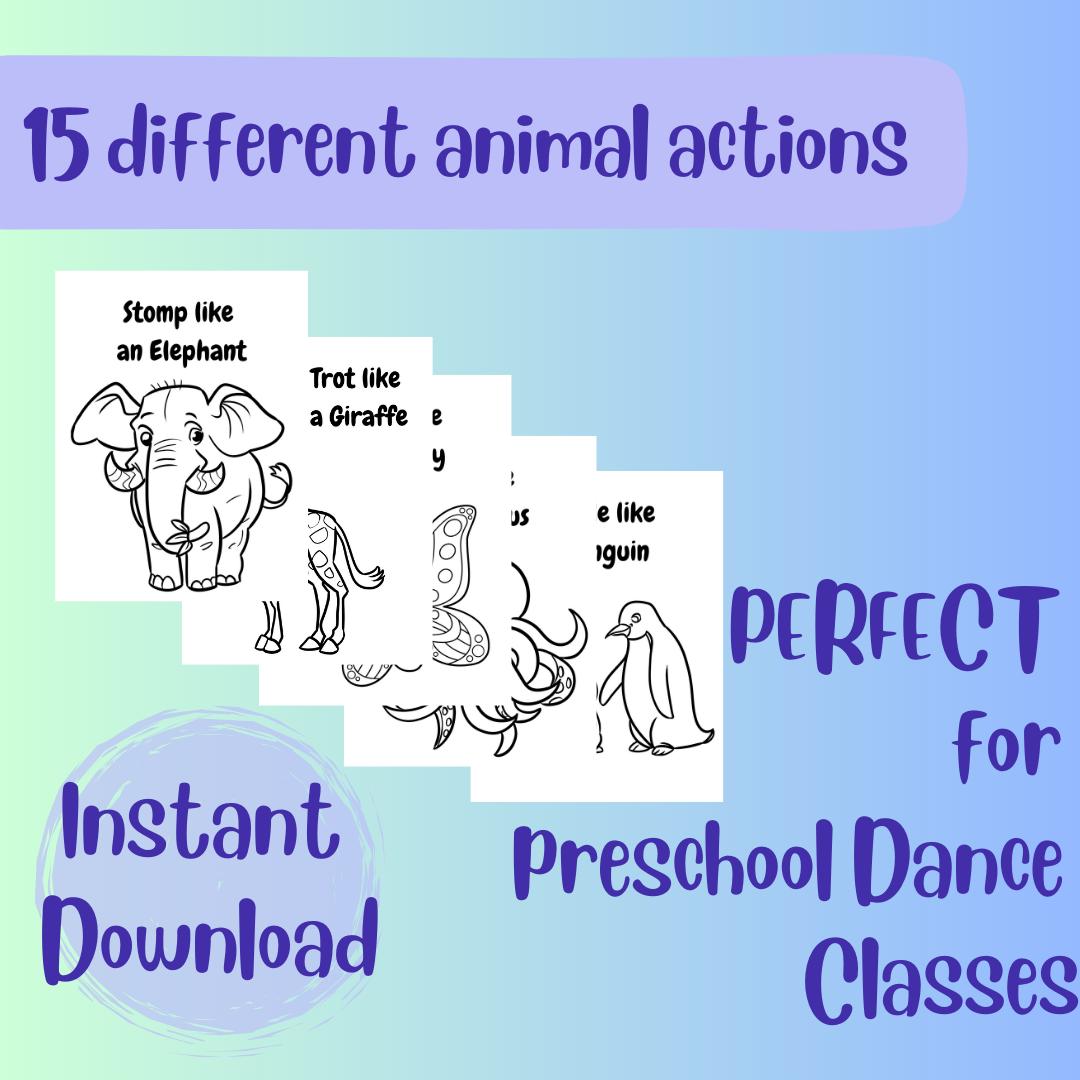Printable Creative Movement Coloring Pages for Preschool Dance Classes ...