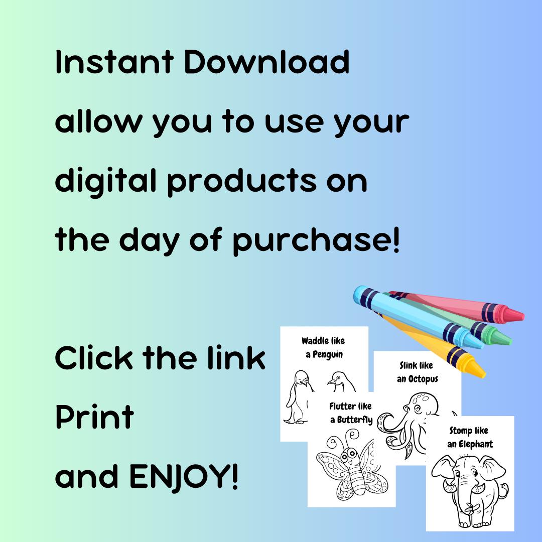 Printable Creative Movement Coloring Pages for Preschool Dance Classes ...
