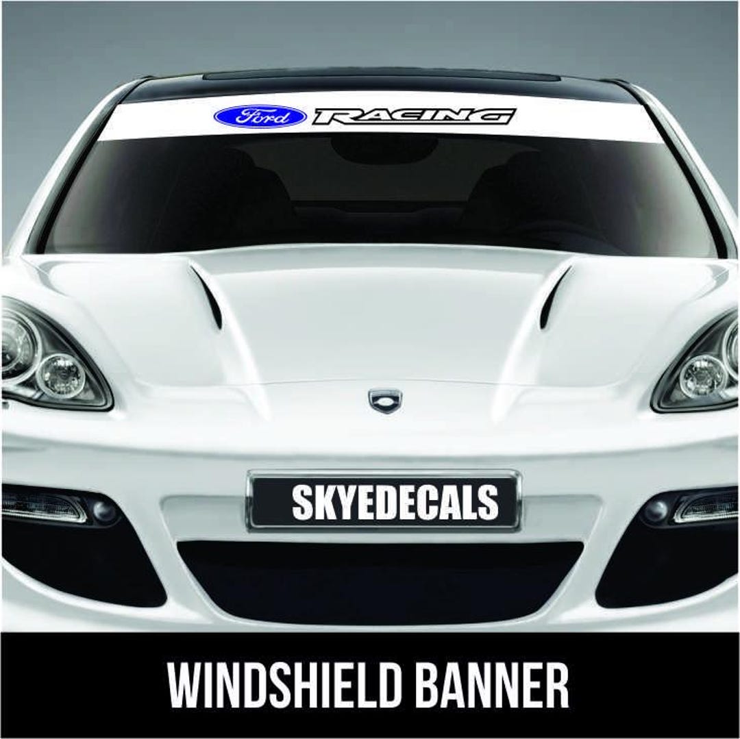 Ford Windshield Banner Sticker Window Vinyl Decal Stickers for JDM Cars ...