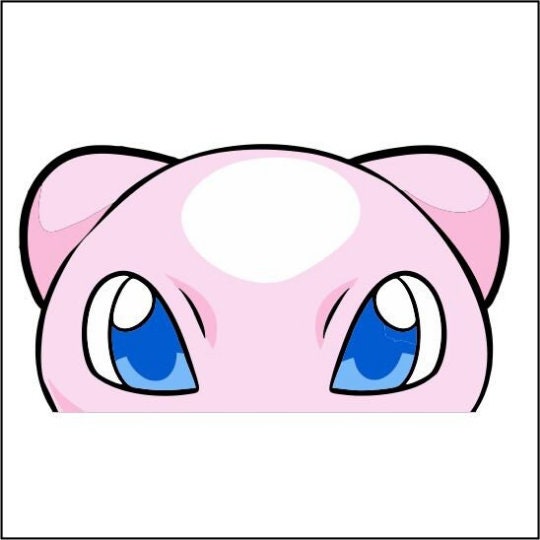 Cute Mew Peeking Peek Peekabo Peekers Bumper Window Vinyl - Etsy