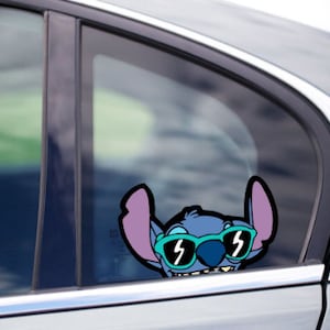 Lilo and Stitch Cool Glasses Peeking Peek Peekabo Peekers Bumper Window ...