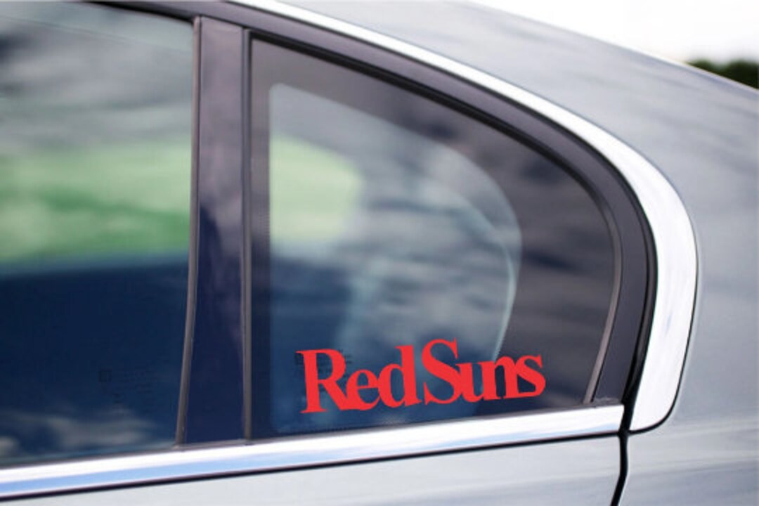 Red Suns Bumper Window Vinyl Decal Stickers for JDM Cars Trucks SUV Van ...