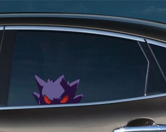 Snorlax Peeking Peek Peekabo Peekers Bumper Window Vinyl Decal Anime ...