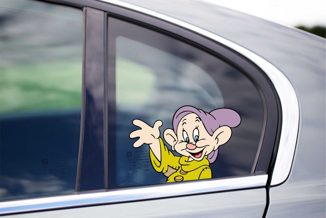 Dopey Peeking Peek Peekabo Peekers Bumper Window Vinyl Decal Cute ...