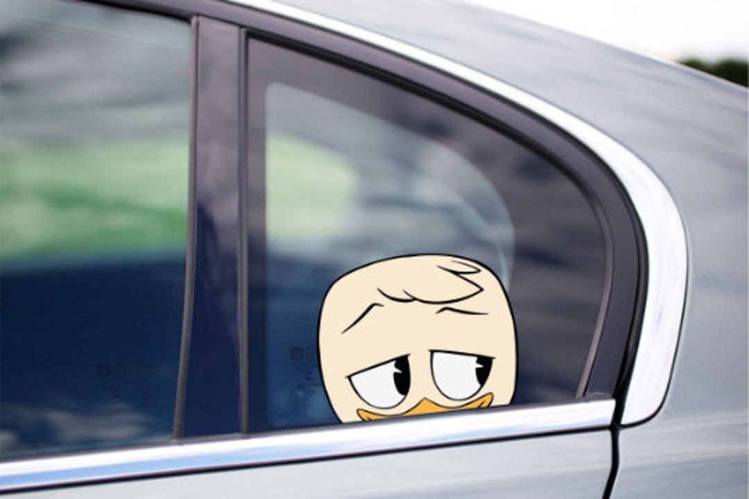 Louie Duck Peeking Peek Peekabo Peekers Bumper Window Vinyl Decal ...