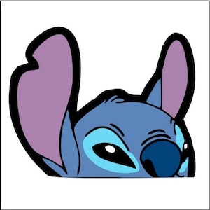 Cute Stitch From Lilo and Stitch Peeking Peek Peekabo Peekers Bumper ...