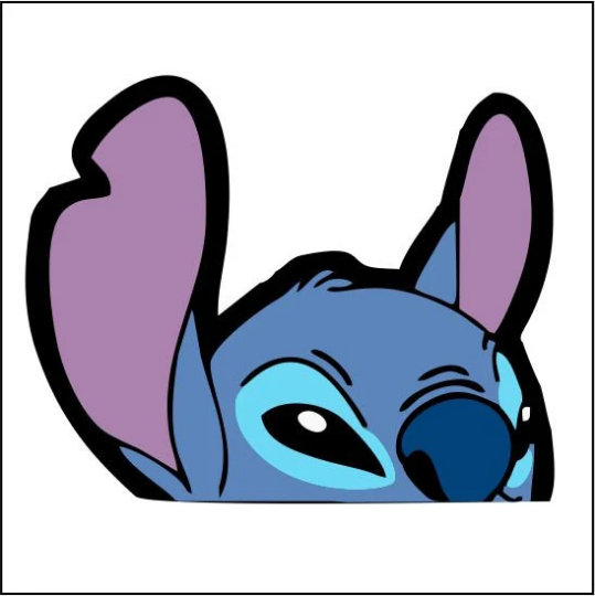 Cute Stitch From Lilo and Stitch Peeking Peek Peekabo Peekers - Etsy