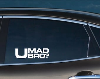 U Mad Bro JDM Funny Sticker Decal - Etsy