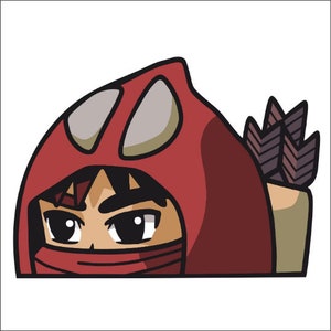 Princess Mononoke Peeking Peek Peekabo Peekers Bumper Window Vinyl ...