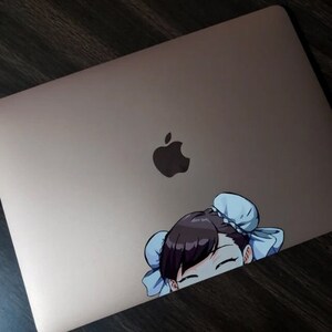 Chun Li Peeking Peek Peekabo Peekers Bumper Window Vinyl Decal Anime ...