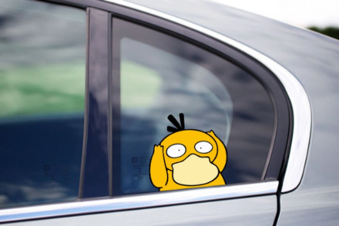 Cute Psyduck Peeking Peek Peekabo Peekers Bumper Window Vinyl Decal ...
