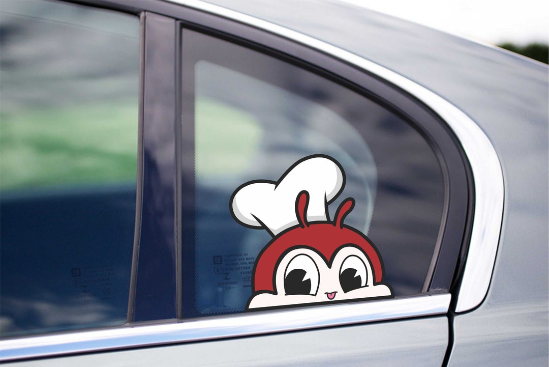 Jollibee Cute Peeking Peek Peekabo Peekers Bumper Window Vinyl Decal ...