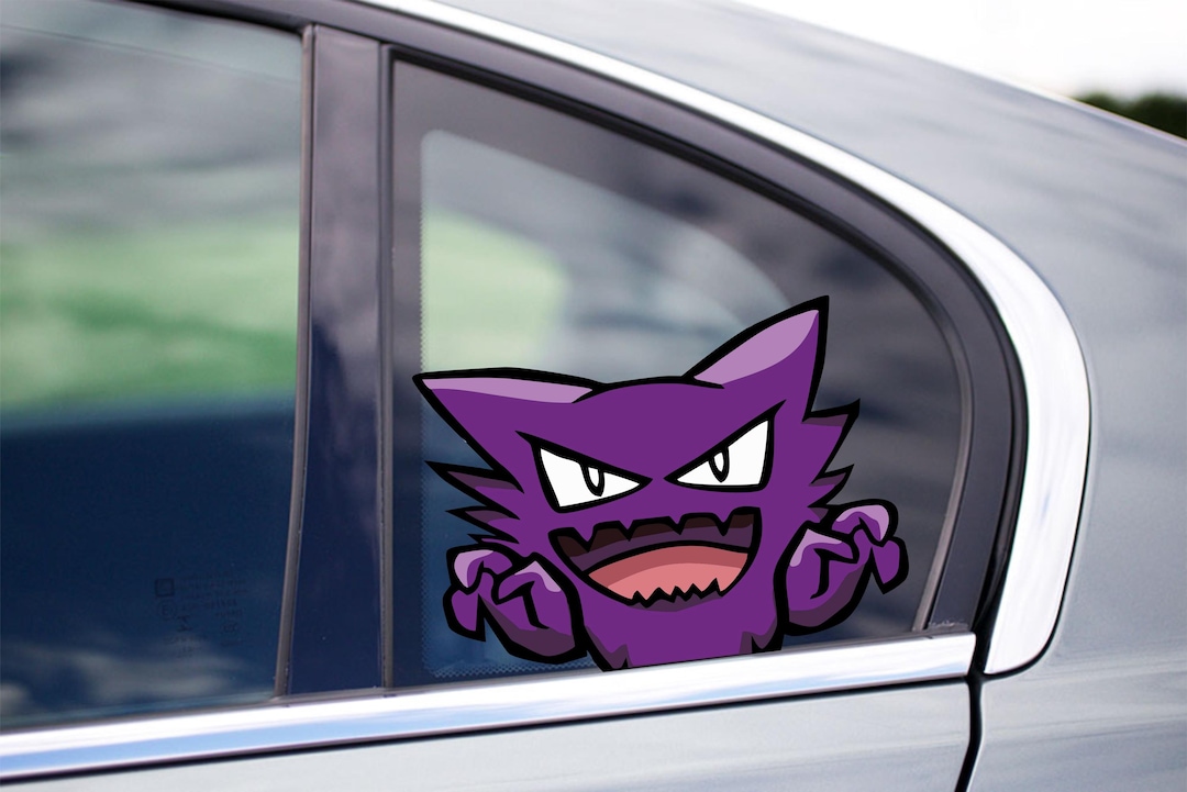 Surprise Gengar Funny Evolved Peeking Peek Peekabo Peekers Bumper ...