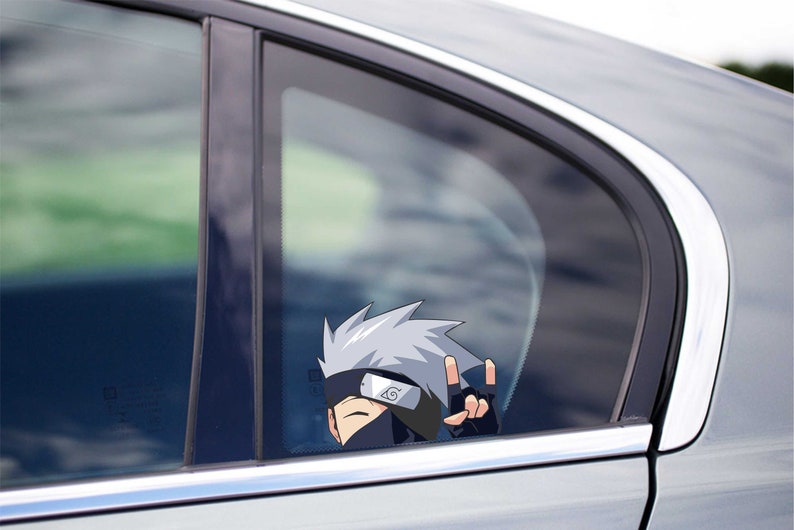 Rock Sign Peeking Anime Super Decal Cartoon Ninja Slay Fighter Sticker ...