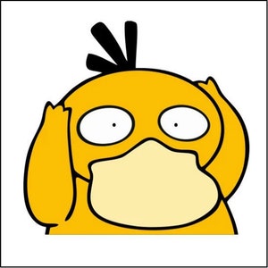 Cute Psyduck Peeking Peek Peekabo Peekers Bumper Window Vinyl Decal ...